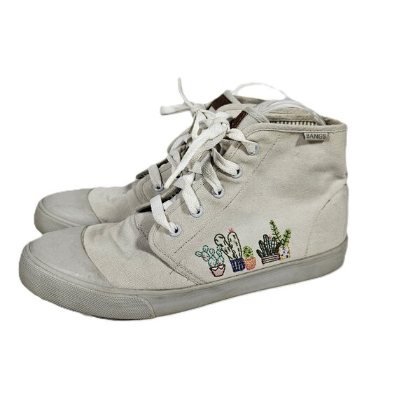 Cactus | Shoes | Bangs Mid Tops Sneakers With Cactus Art Womens Size 95 ...